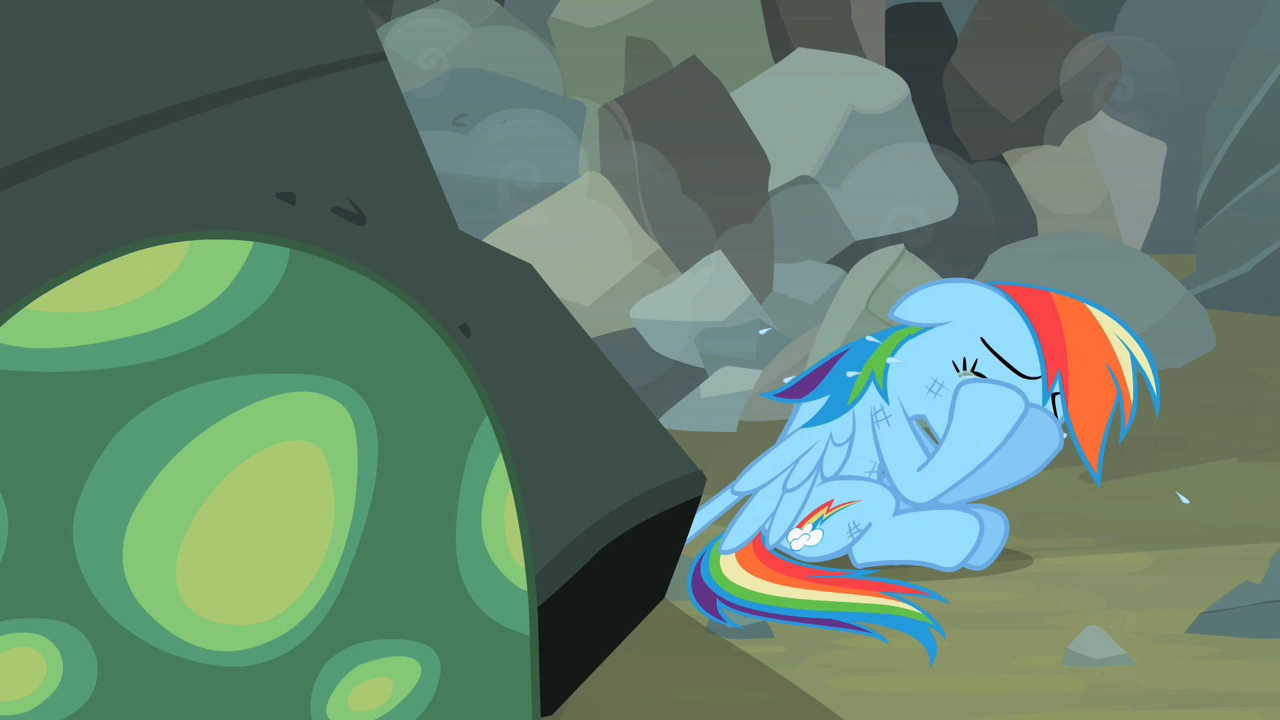Rainbow Dash Crying Sad