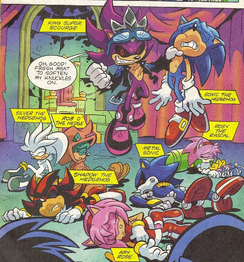 Scourge the Hedgehog - Mobius Encyclopaedia - Sonic the Hedgehog Comics