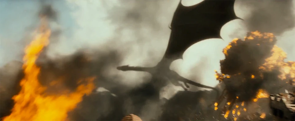 Smaug flying